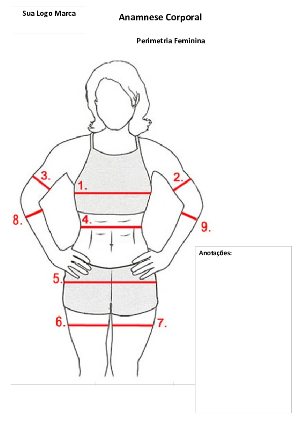 (DOC) Anamnese Corporal Anotações: Sua Logo Marca Perimetria Feminina