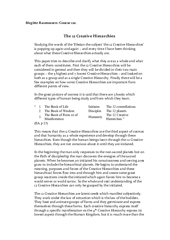 (PDF) The 12 Creative Hierarchies