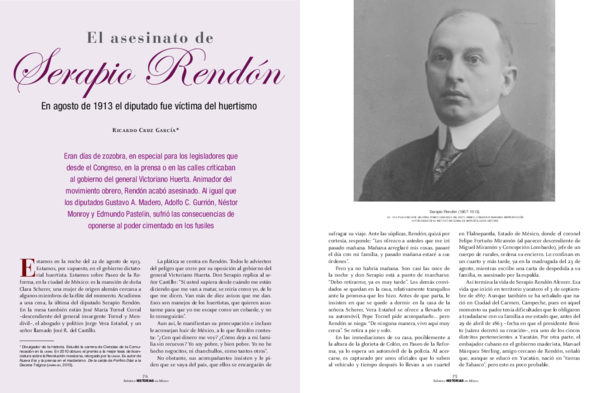 (PDF) El asesinato de Serapio Rendón
