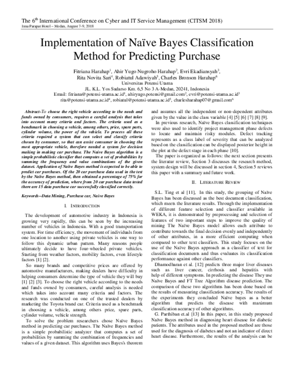 (PDF) The 6 th International Conference on Cyber and IT Service Management (CITSM 2018 ...