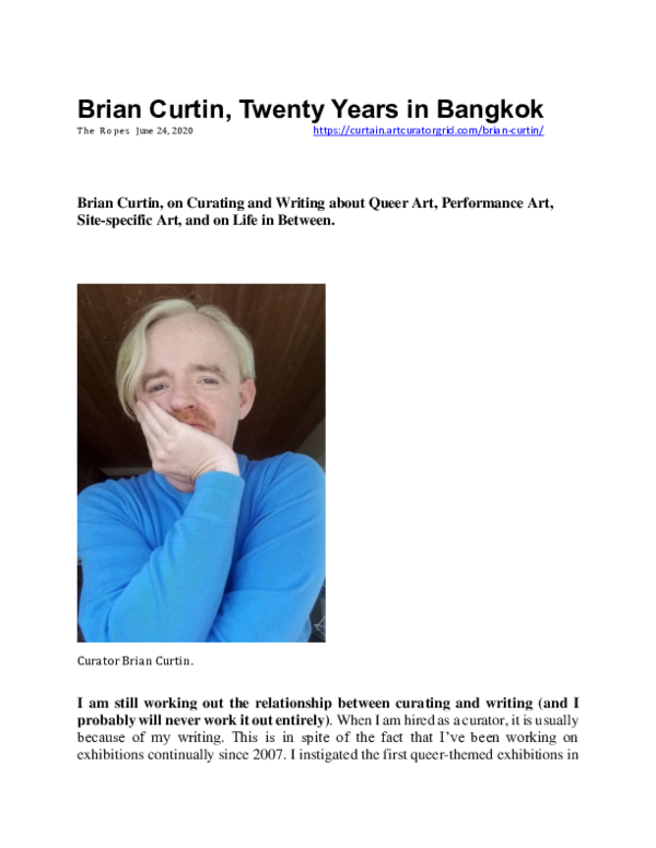(PDF) Brian Curtin: 20 Years in Bangkok