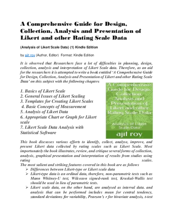 (PDF) BOOK:A Comprehensive Guide for Design, Collection, Analysis and ...