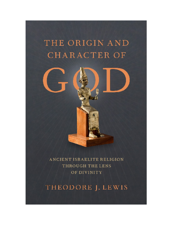 (DOC) Lewis—The Origin and Character of God—Expanded Itemized Table of ...