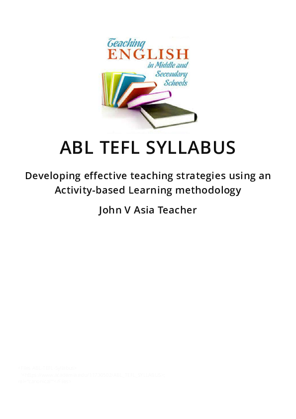 (PDF) ABL TEFL SYLLABUS