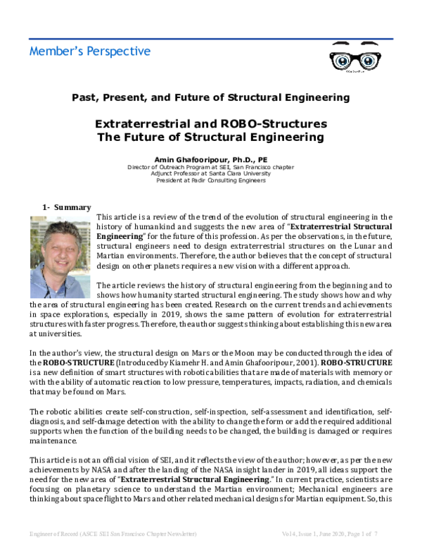 (PDF) Past, Present, and Future of Structural Engineering ...