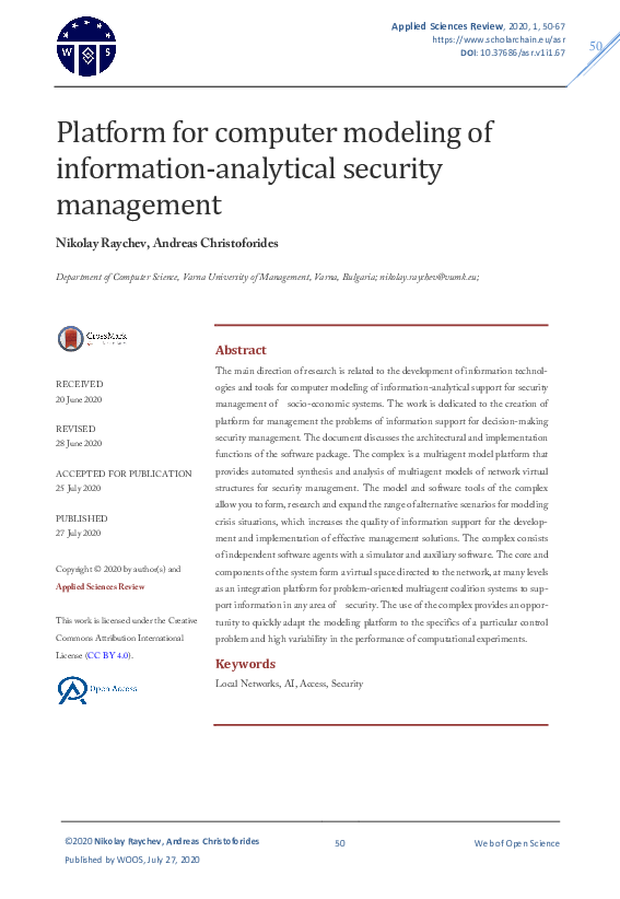 (PDF) Platform for computer modeling of information-analytical security ...