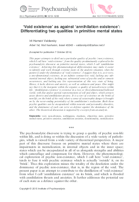 (PDF) Void paper published
