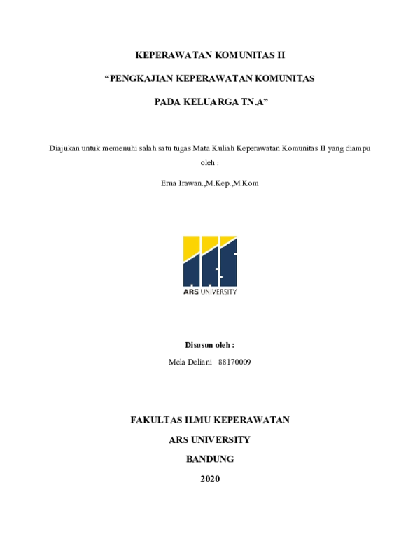 (DOC) KEPERAWATAN KOMUNITAS II