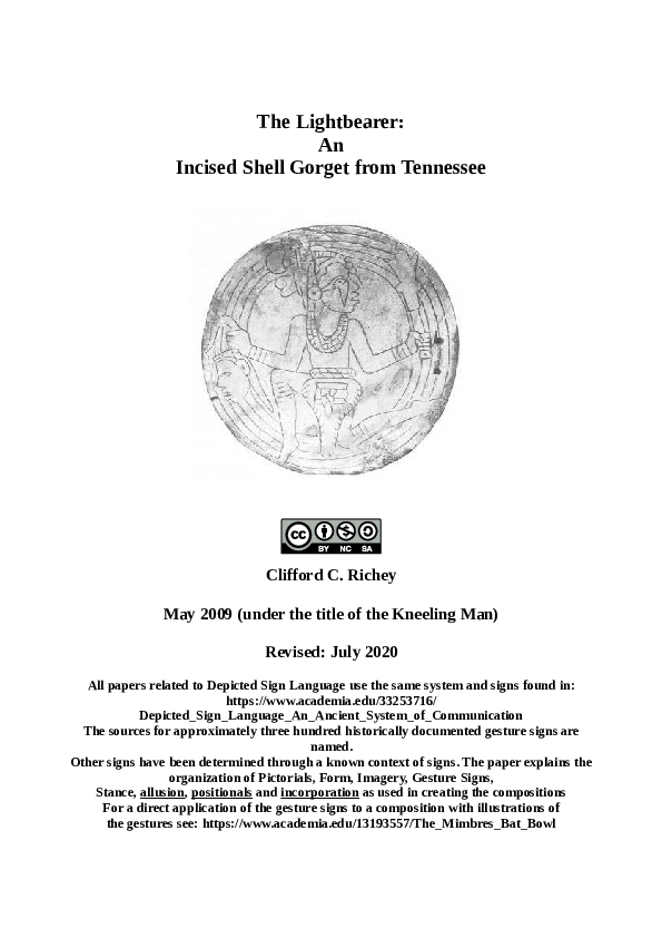 (PDF) The Lightbearer: An Incised Shell Gorget from Tennessee