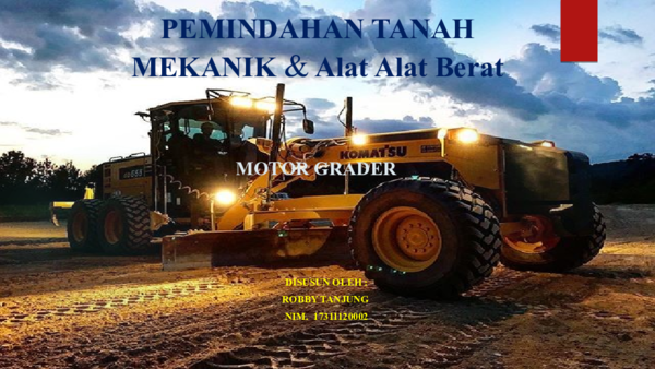 (PPT) TUGAS ALAT ALAT BERAT ROBBY TANJUNG