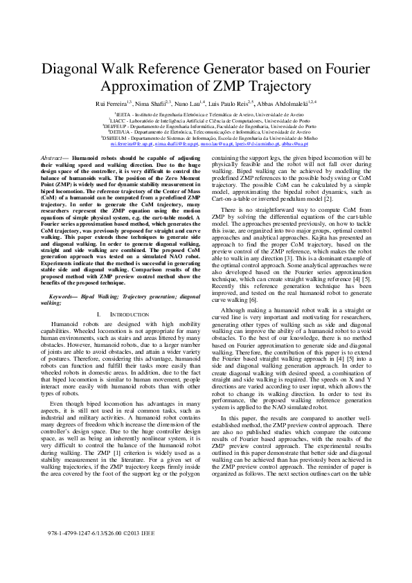 (PDF) Diagonal walk reference generator based on Fourier approximation ...