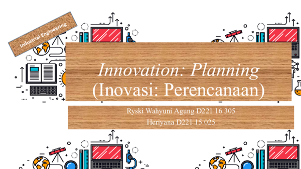 (PPT) PPT Manajemen Teknologi Innovation Planning