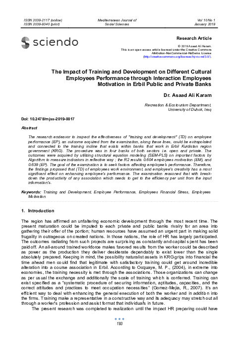 (PDF) The Impact of Training and Development on Different Cultural ...