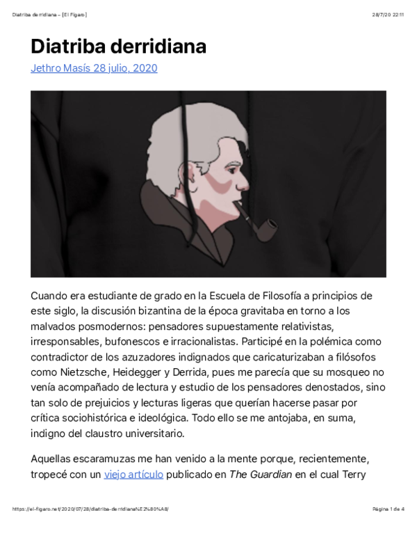 (PDF) Diatriba derridiana