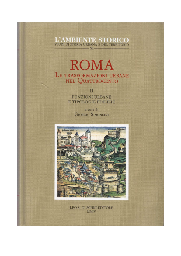 (PDF) Roma Le trasformazioni urbane nel Quattrocento