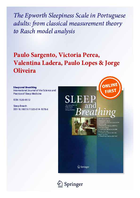 (PDF) Sleep and Breathing International Journal of the Science and ...