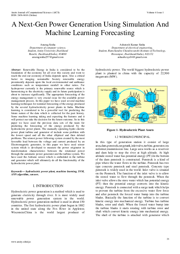 (PDF) A Next-Gen Power Generation Using Simulation And Machine Learning ...