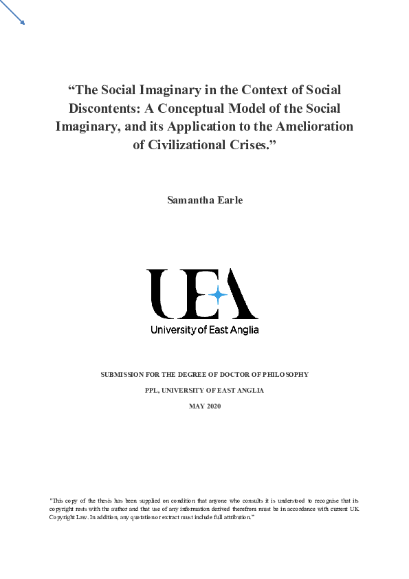 (DOC) The Social Imaginary in the Context of Social Discontents: A ...