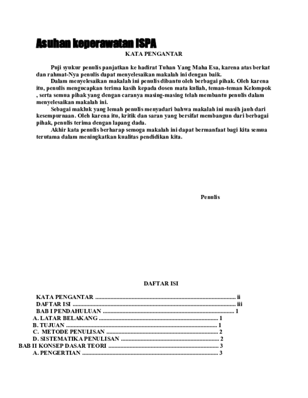 (DOC) Asuhan keperawatan ISPA