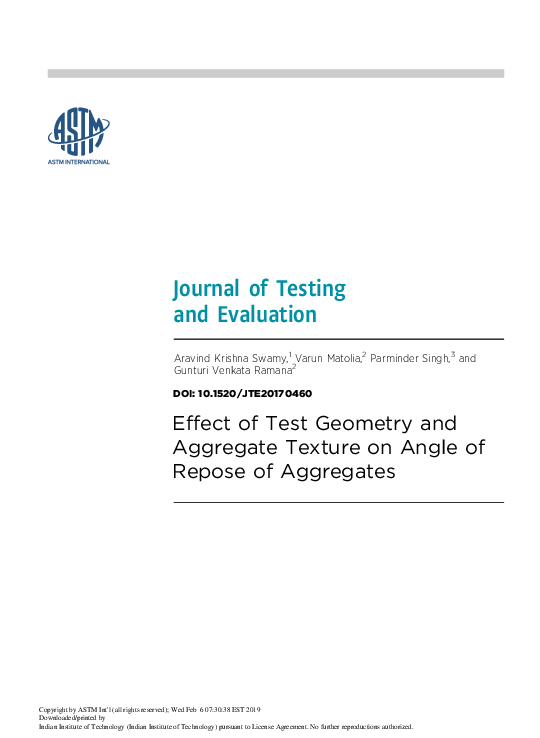 (PDF) Journal of Testing and Evaluation Effect of Test Geometry and ...