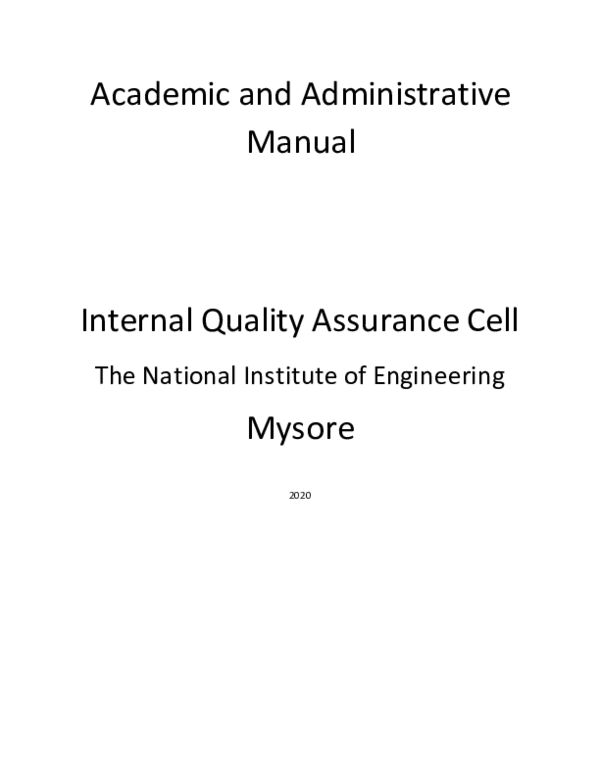 (PDF) Framework for Internal Quality Assurance Audits