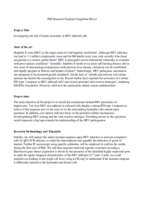 (DOC) PhD Research Proposal Guglielmo Bove