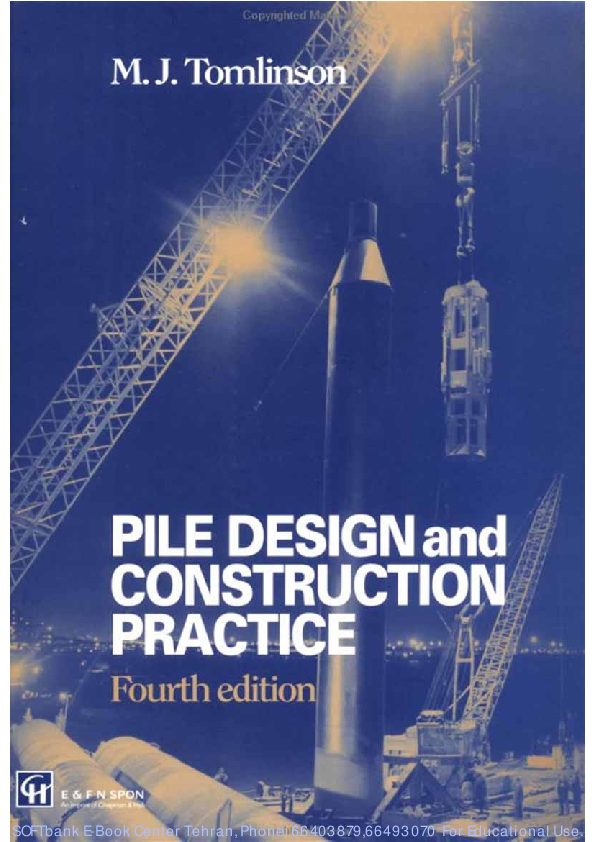 (PDF) Pile Design and Construction Practice Micha Tomlinson