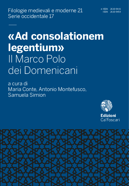 (PDF) «Ad consolationem legentium». Il Marco Polo dei Domenicani a cura ...