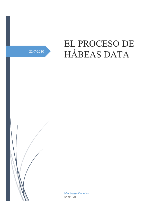 (DOC) HÁBEAS DATA