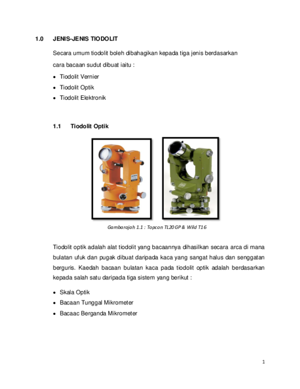 (PDF) Pengenalan Teodolit