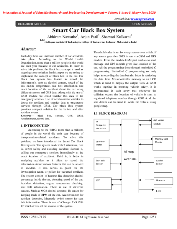 (PDF) Smart Car Black Box System