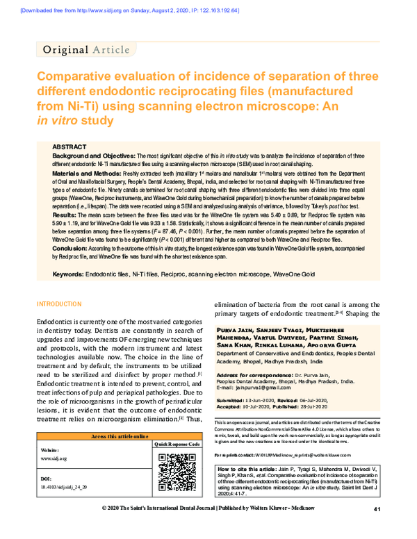 (PDF) Ni Ti instrument endo