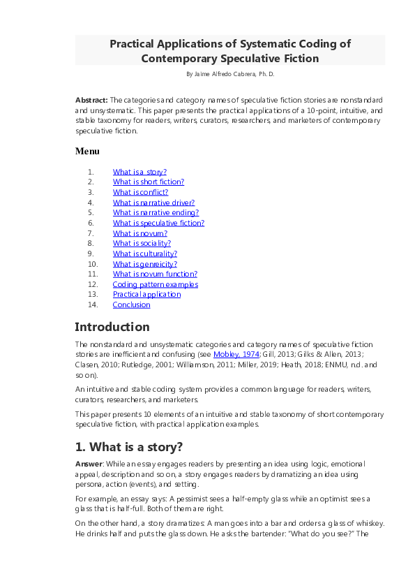 (DOC) Practical Applications of Systematic Coding of Contemporary ...