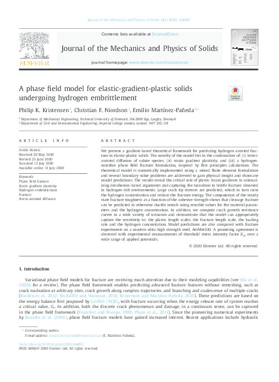 (PDF) A phase field model for elastic-gradient-plastic solids ...