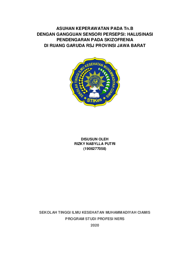 (PDF) ASUHAN KEPERAWATAN JIWA HALUSINASI PENDENGARAN