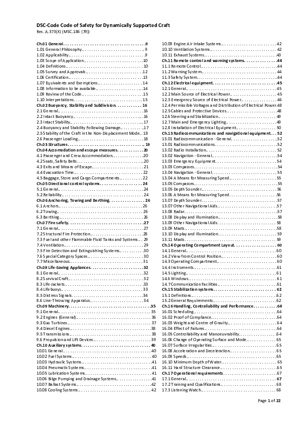 (PDF) DSC Code of Safety for Dynamically Supported Craft