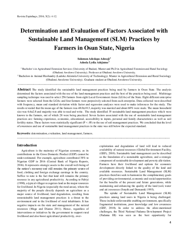 (PDF) Determination and Evaluation of Factors Associated with ...