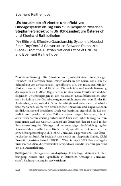 (PDF) „Es braucht ein effizientes und effektives Obsorgesystem ab Tag ...