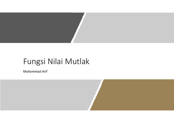 (PDF) Grafik Fungsi Nilai Mutlak