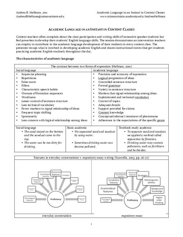 features of language development