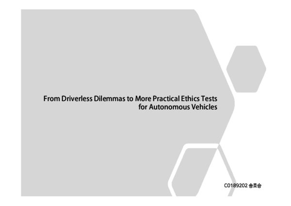 (PDF) From Driverless Dilemmas to More Practical Ethics Tests for ...
