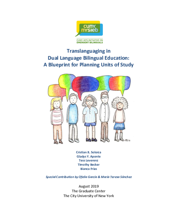 (PDF) Translanguaging in Dual Language Bilingual Education A Blueprint ...