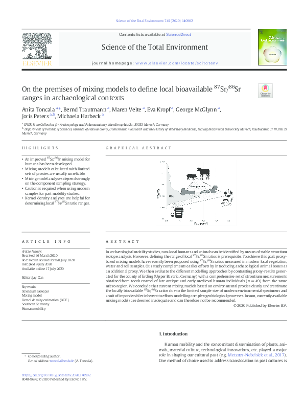 (PDF) On the premises of mixing models to define local bioavailable 87 ...