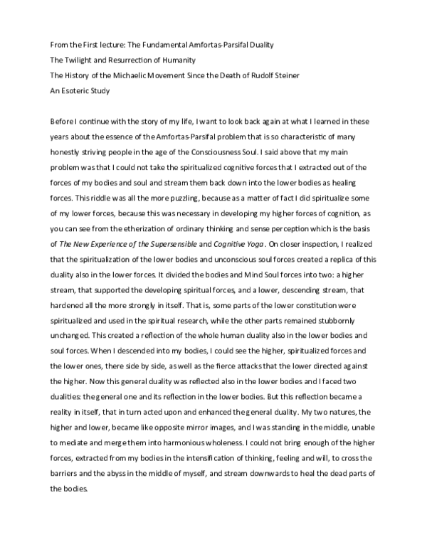 (DOC) The Fundamental Amfortas-Parsifal Duality