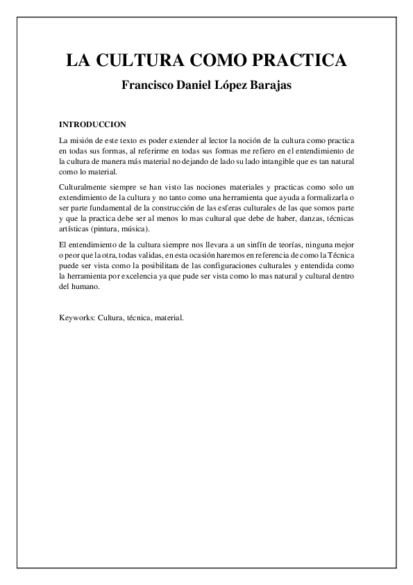 (PDF) LA CULTURA COMO PRACTICA