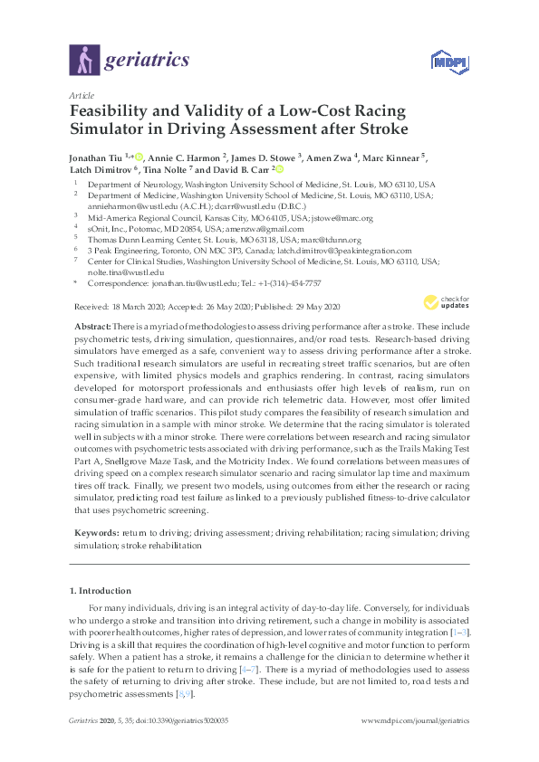 (PDF) Feasibility and Validity of a Low-Cost Racing Simulator in ...