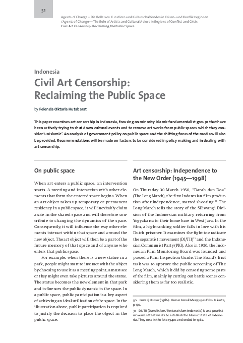 (PDF) Civil Art Censorship: Reclaiming the Public Space