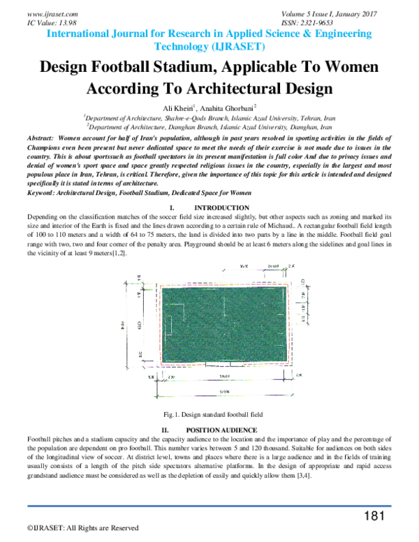 (PDF) Design Football Stadium, Applicable To Women According To ...