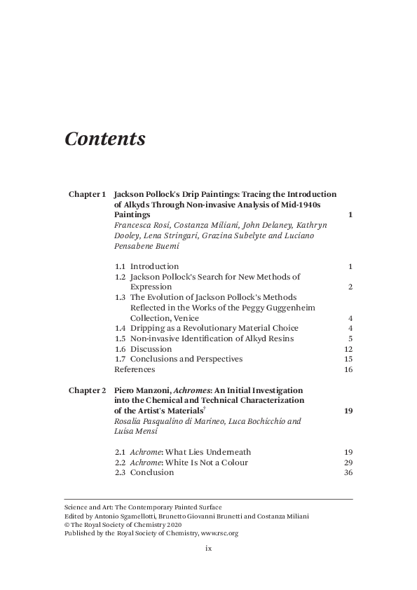 (PDF) "Art is not Science": A Study of Materials and Techniques in Five ...