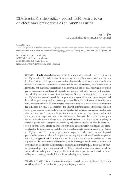 (PDF) Ideological Differentiation and Strategic Coordination in ...